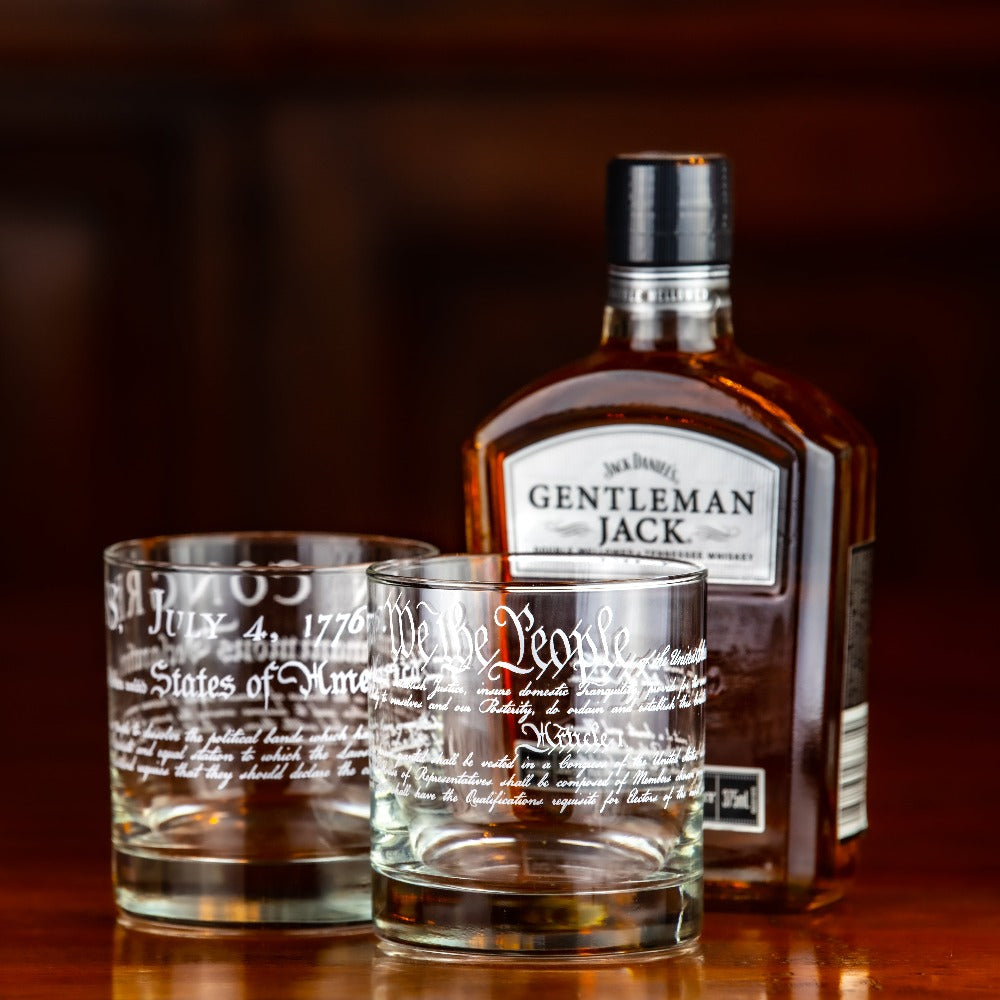 Constitution Rocks Glass | Declaration of Independence Gift ...